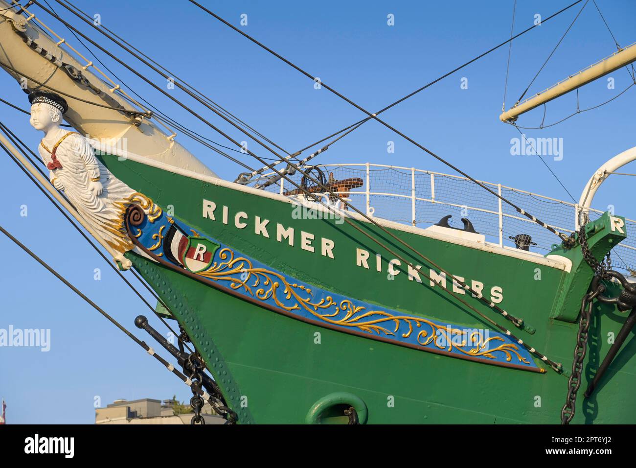 Figurehead of the sailing ship rickmer rickmers hi-res stock ...
