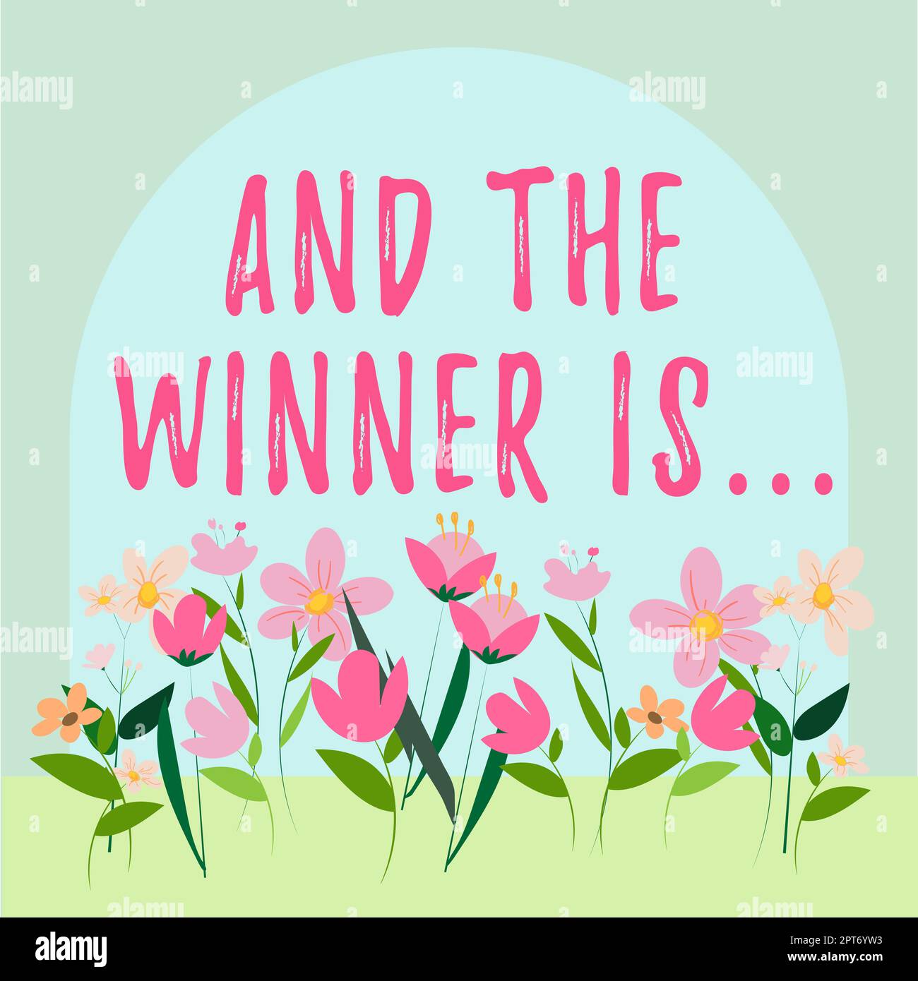 Sign displaying And The Winner Is..., Word Written on Announcing who ...