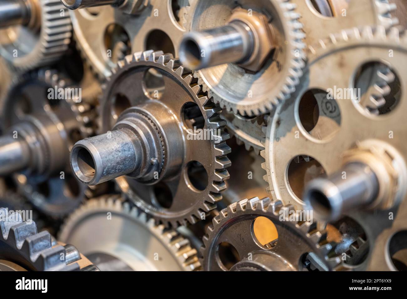 Gear wheels from an aircraft engine Stock Photo - Alamy