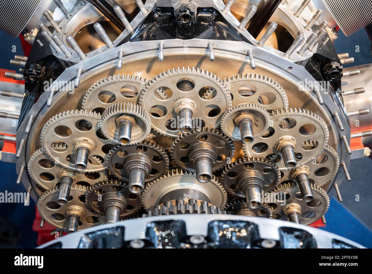 Gear wheels from an aircraft engine Stock Photo - Alamy