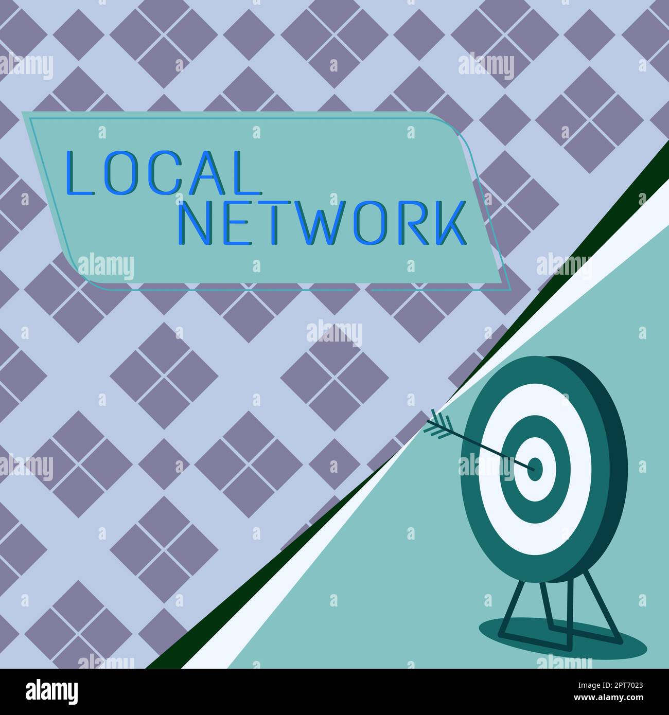 Writing displaying text Local Network, Concept meaning Intranet LAN ...