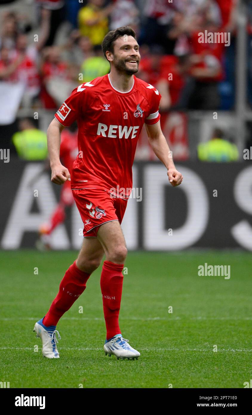 Goal celebration for Jonas Hector 1. FC Koeln (14) PreZero Arena ...