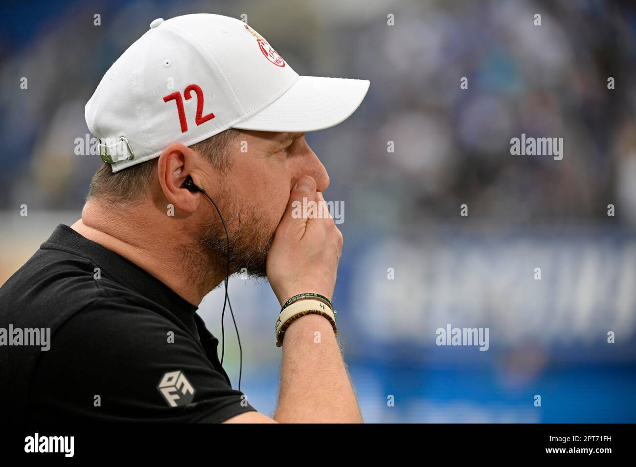 Coach Steffen Baumgart 1. FC Koeln KOE, thoughtful, portrait, PreZero ...