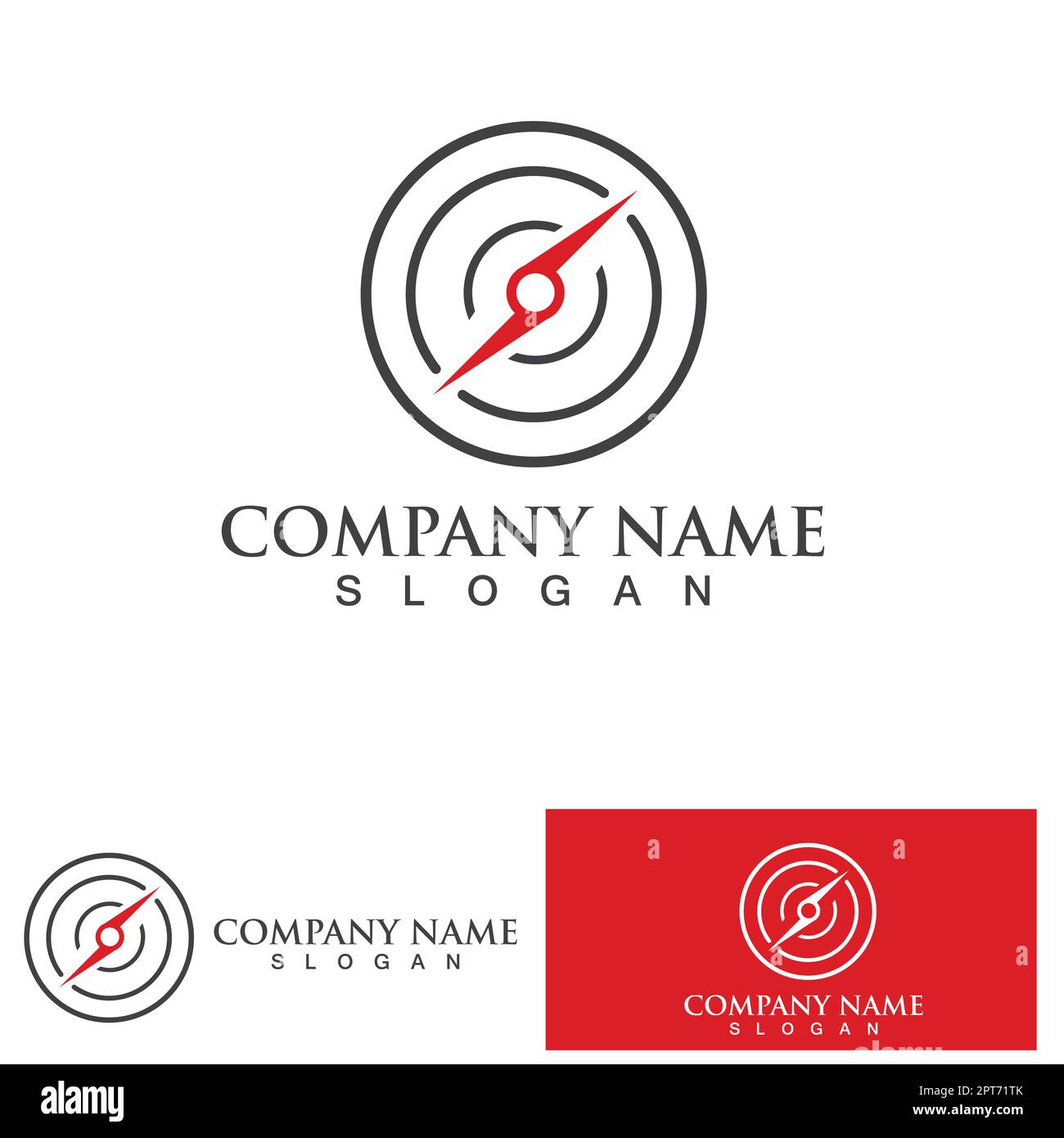 Creative Compass Concept Logo Design Template Stock Vector Image & Art ...