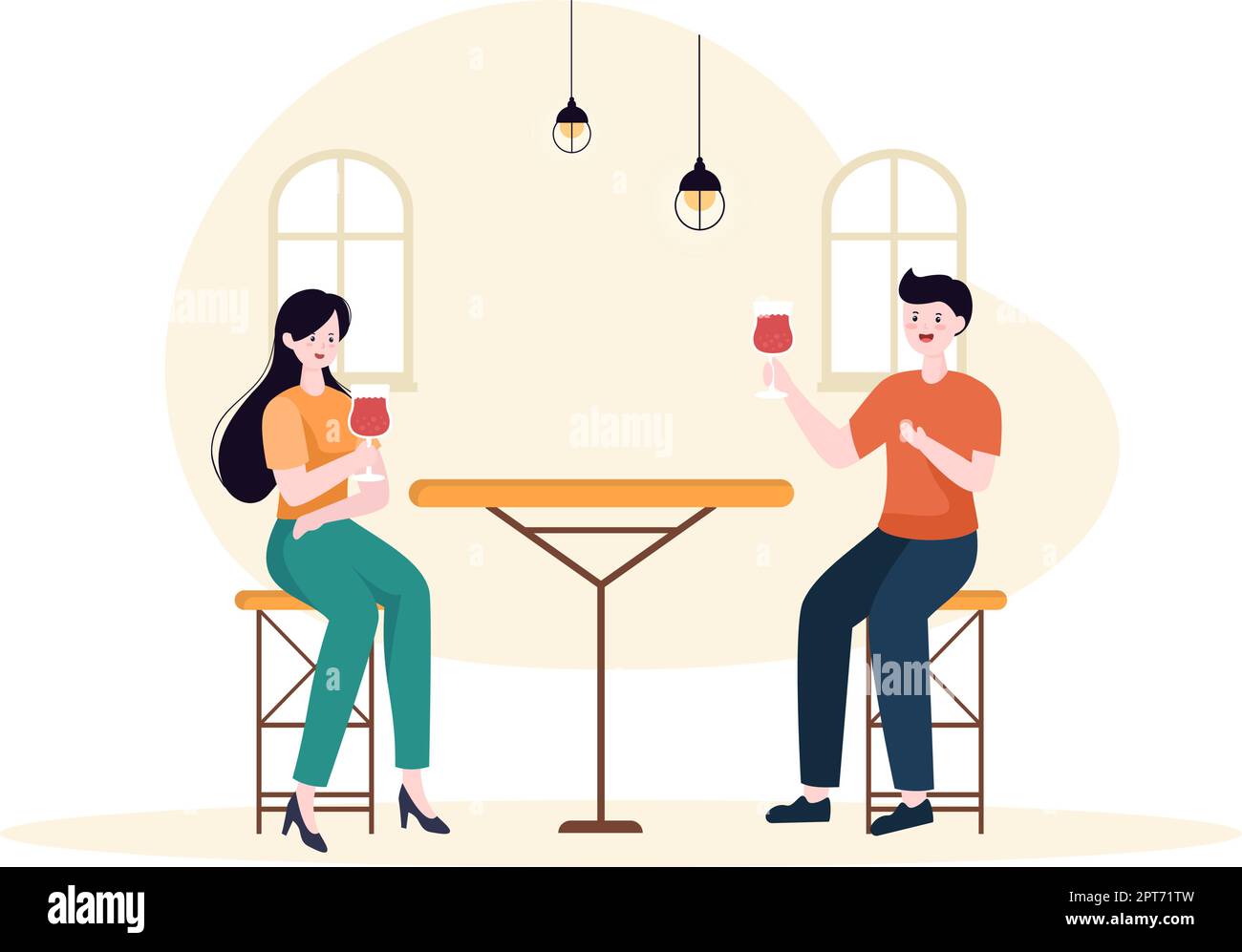 Traditional Thai Food Template Hand Drawn Cartoon Flat Illustration ...