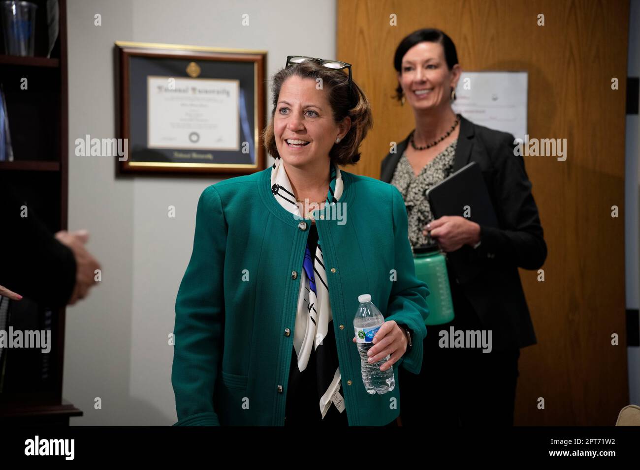 Lisa Monaco, deputy attorney general of the United States, front, and ...