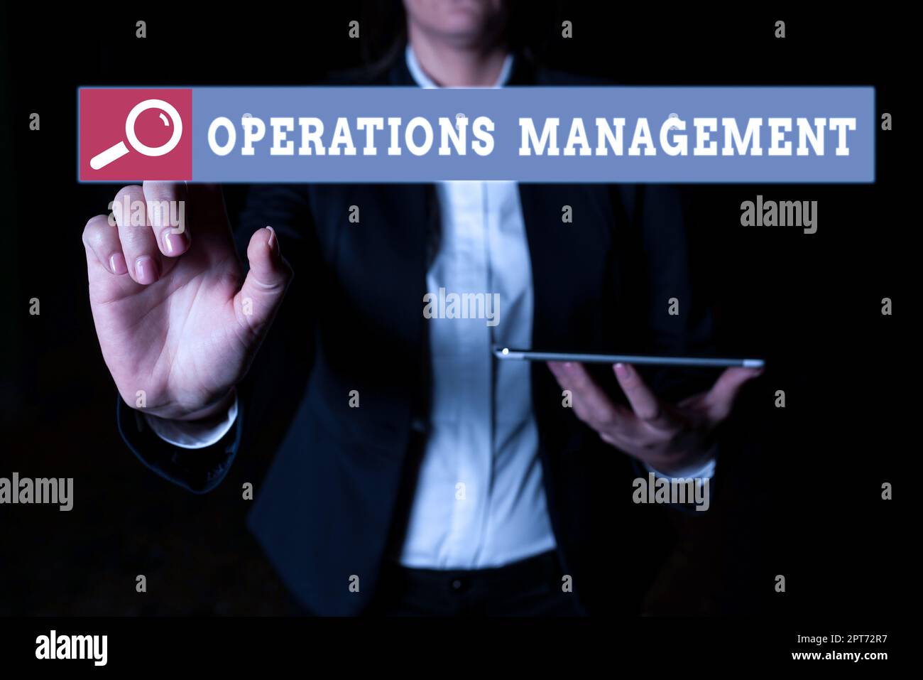 Text caption presenting Operations Management, Business approach ensure Inputs to Output the ...