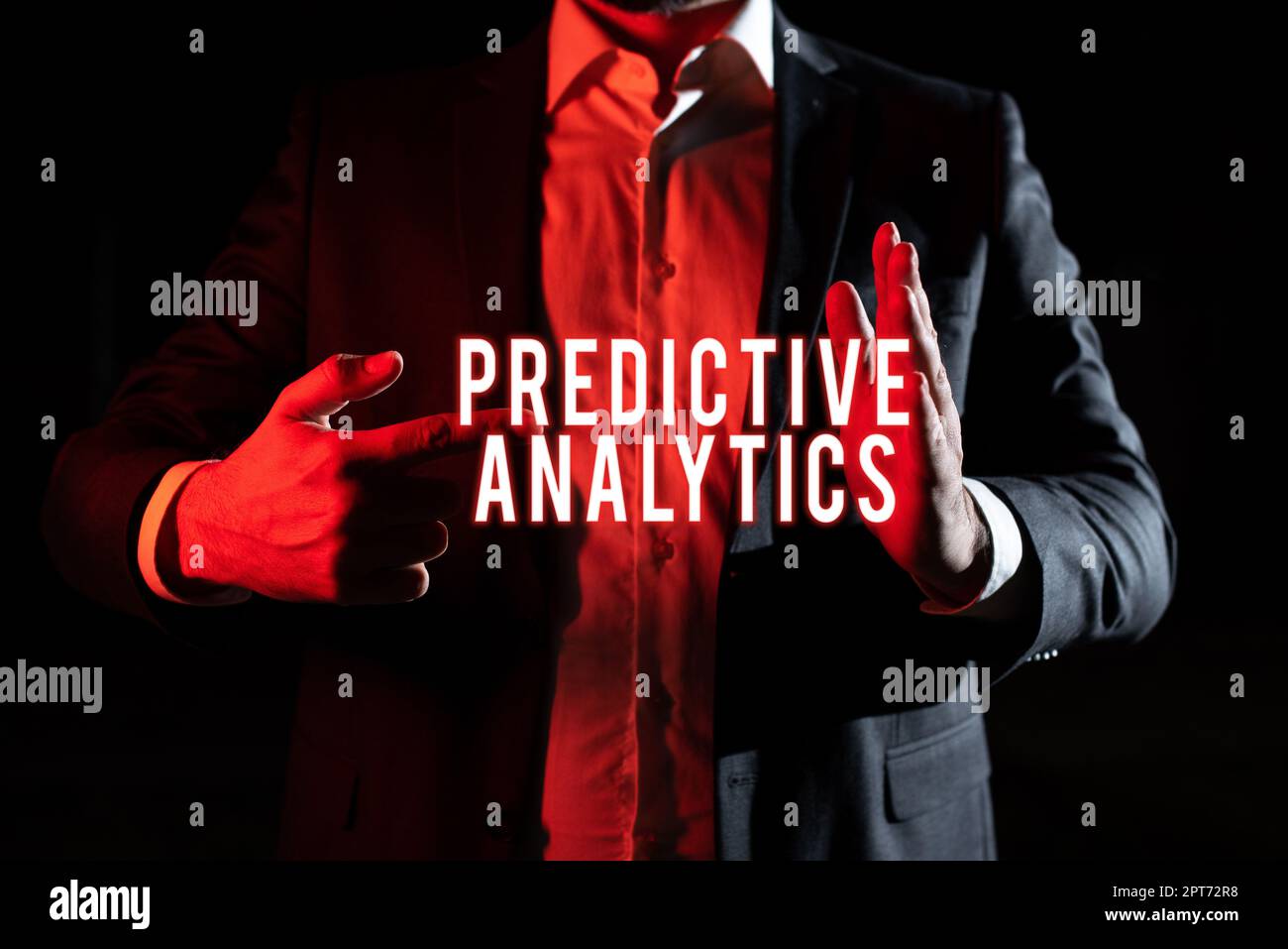 Sign Displaying Predictive Analytics Concept Meaning Optimize