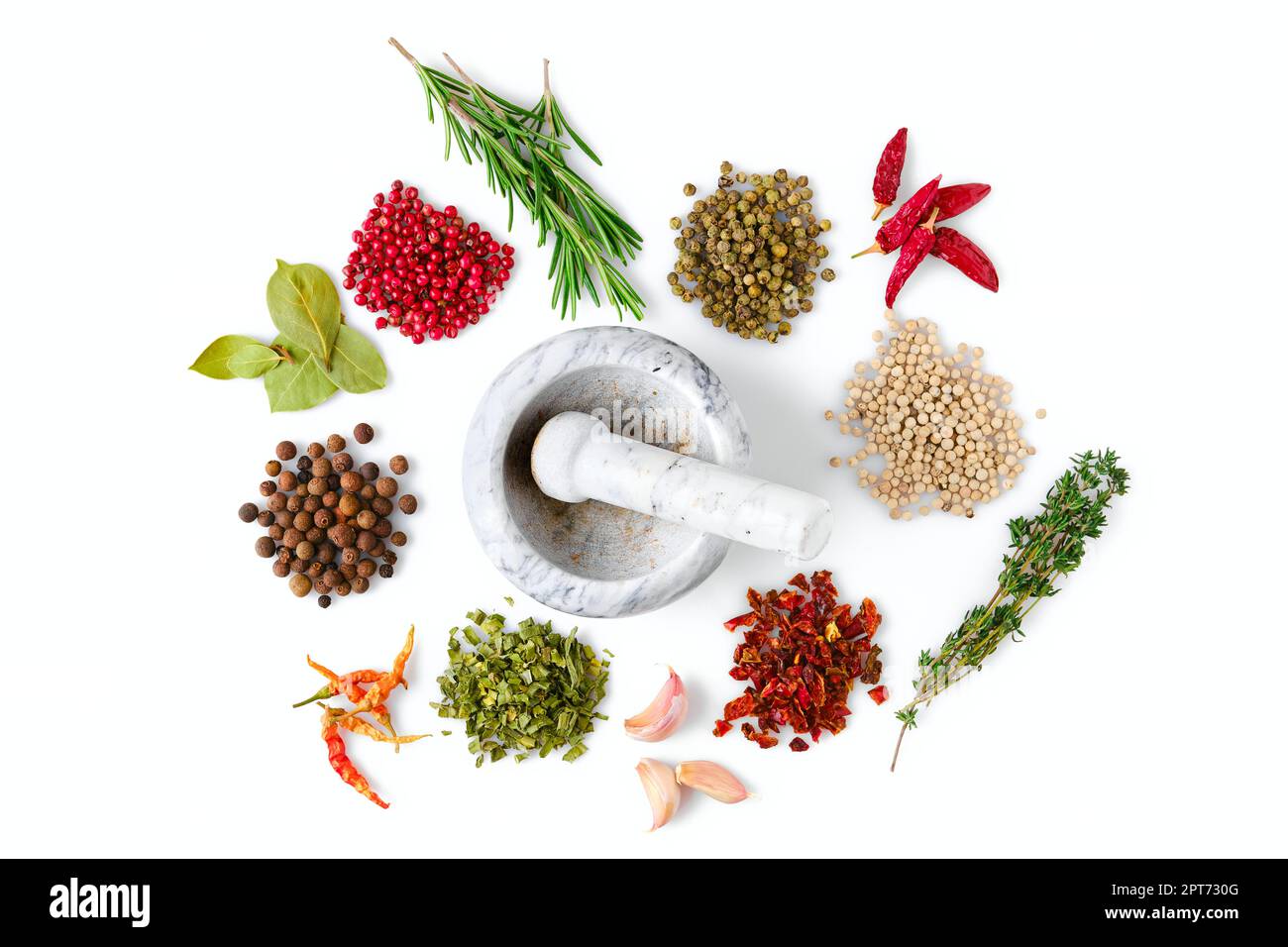 Various aromatic culinary herbs thyme Cut Out Stock Images & Pictures ...