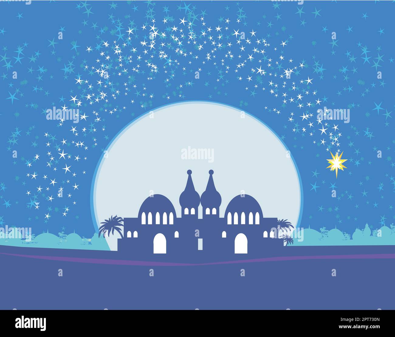 Birth of Jesus in Bethlehem - abstract card Stock Photo - Alamy