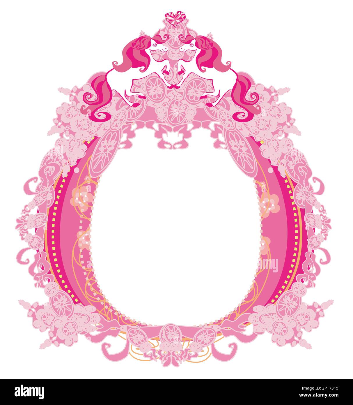 Pink Princess Frame Png