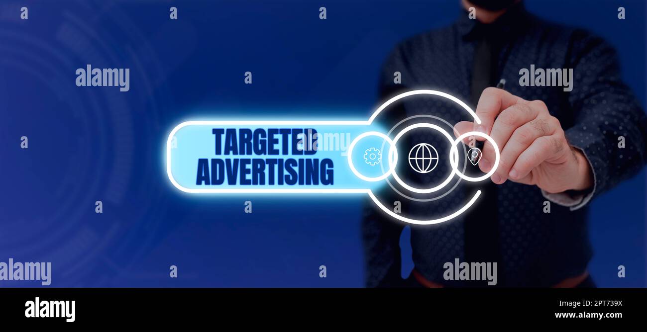 Inspiration showing sign Targeted Advertising, Internet Concept Online ...