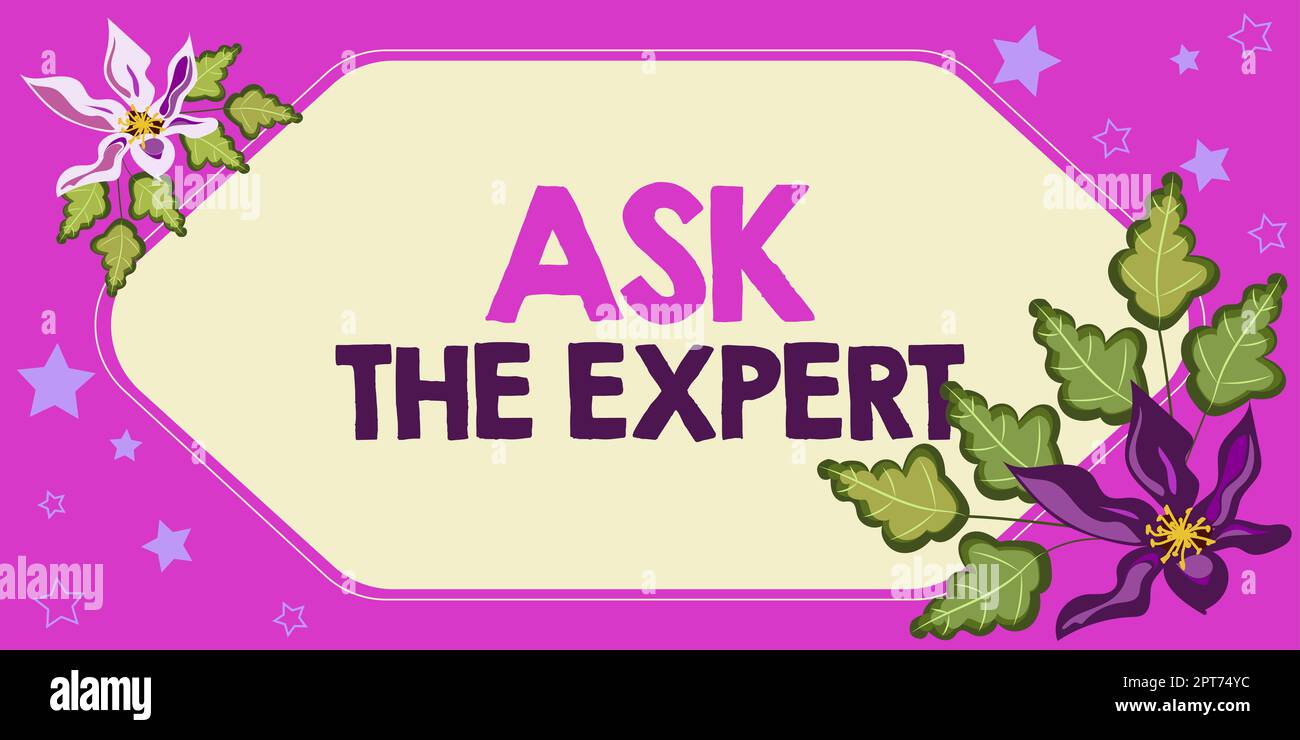 Handwriting text Ask The Expert, Business showcase Looking for ...