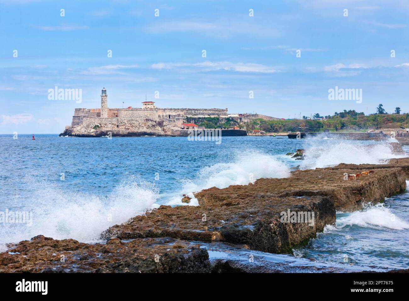 Historic Lighthouse, Morro Fortress, Havana, Cuba Stock Photo - Alamy