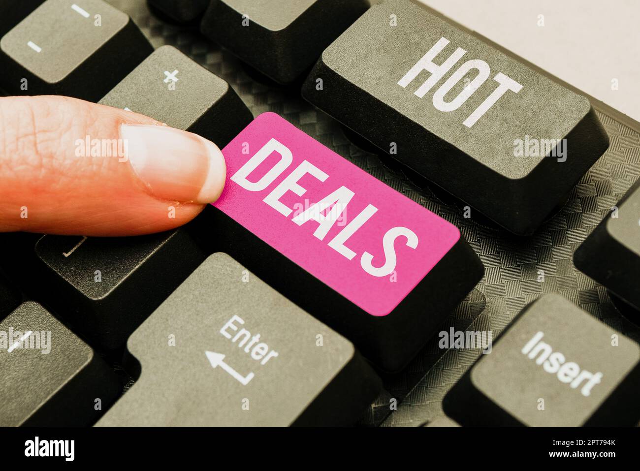 Text caption presenting Hot Deals, Business overview An agreement ...