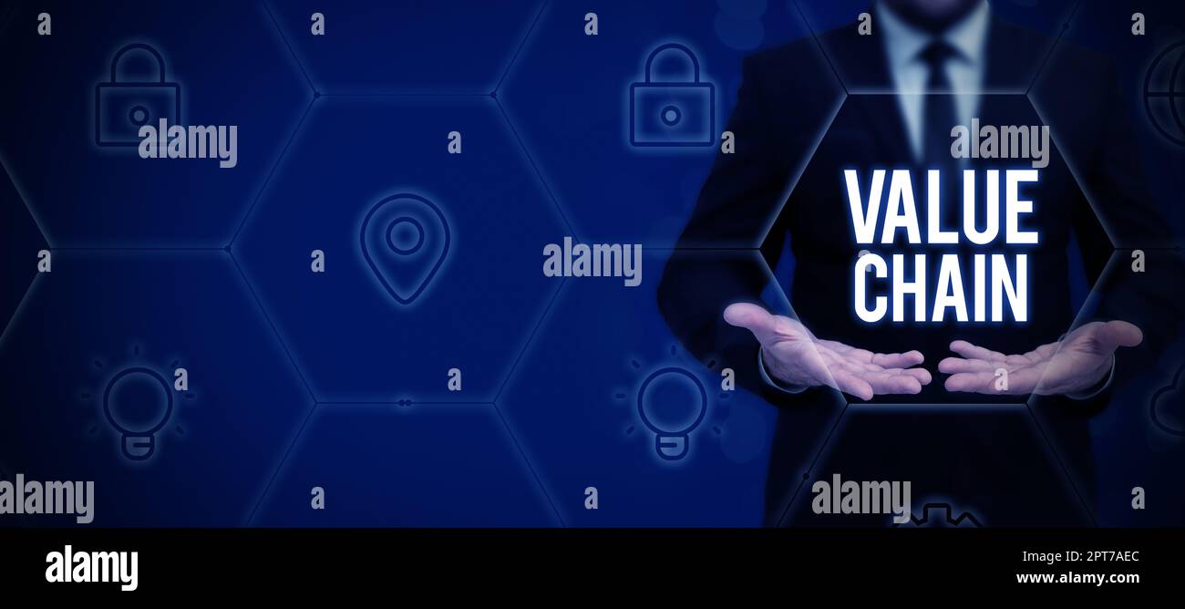 Inspiration showing sign Value Chain, Business concept Business ...