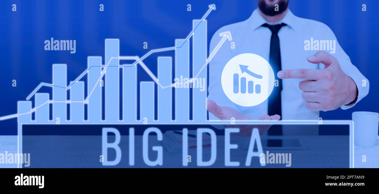 Inspiration showing sign Big Idea, Concept meaning Having great ...