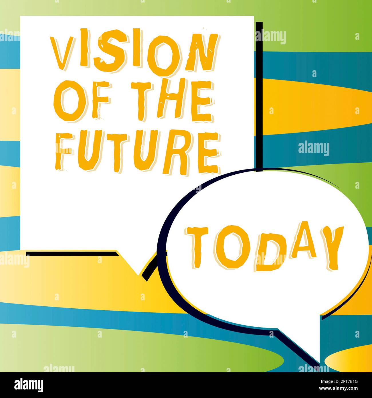 Sign displaying Vision Of The Future, Word for Seeing something Ahead a ...
