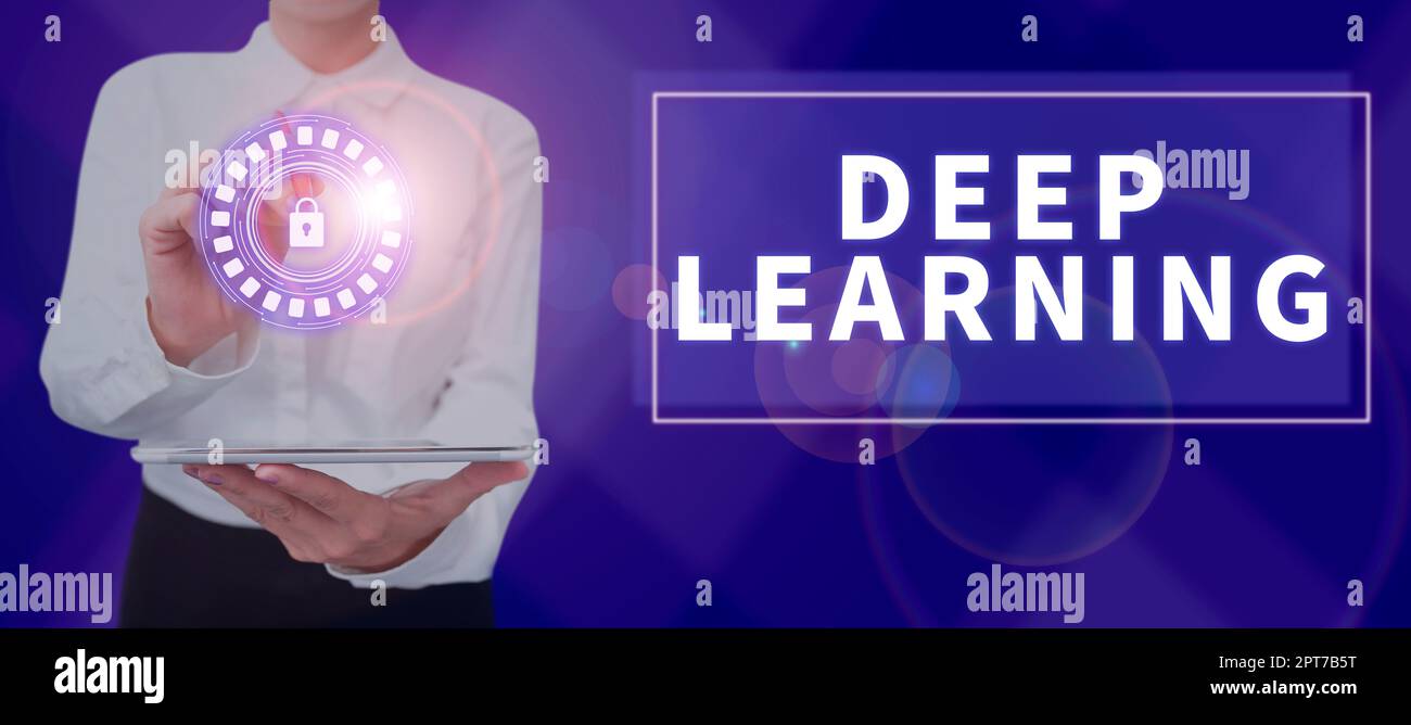 Text caption presenting Deep Learning, Word for Hierarchical ...