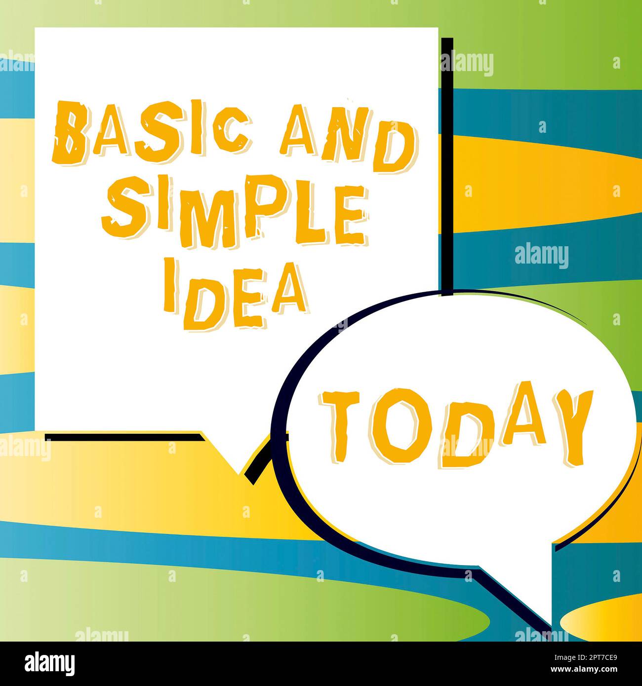 Conceptual caption Basic And Simple Idea, Business idea Plain Mental ...