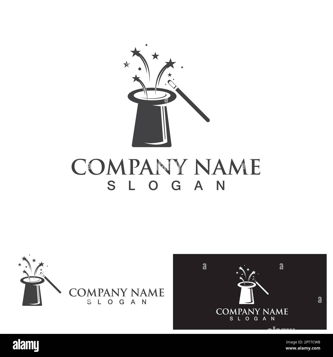 Magic Hat Logo Vector Icon Stock Vector Image And Art Alamy