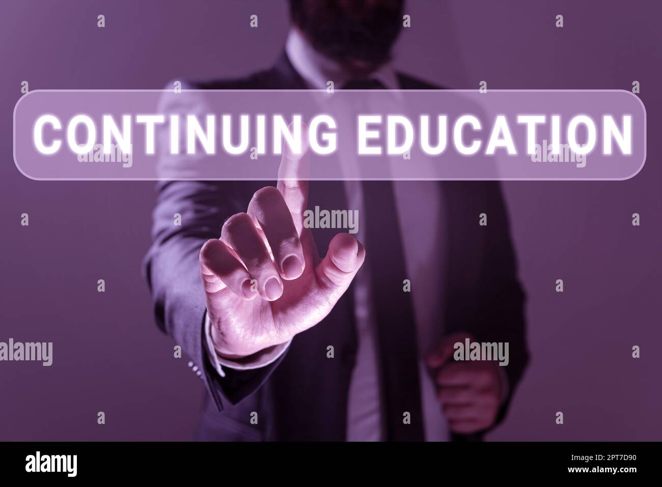 Conceptual display Continuing Education, Word Written on Continued ...