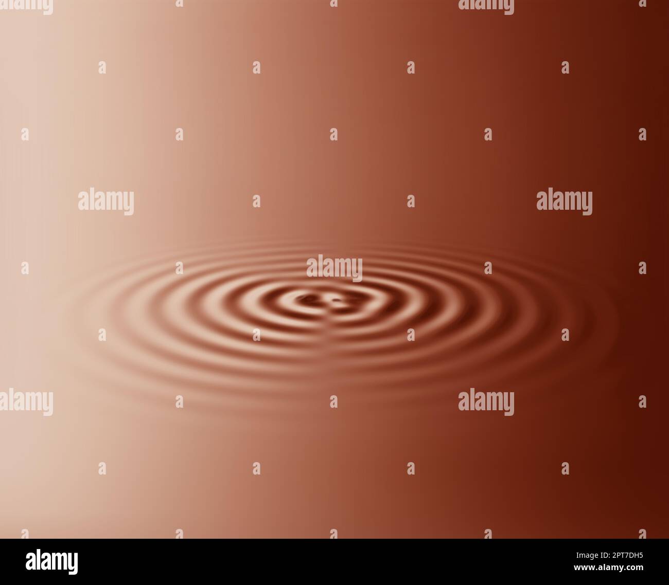3D ripple, animated and VFX of brown waves and circular lines in liquid ...