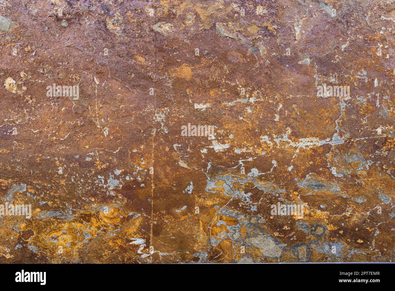Distressed overlay texture of the rusted peeled metal. Grunge rough ...