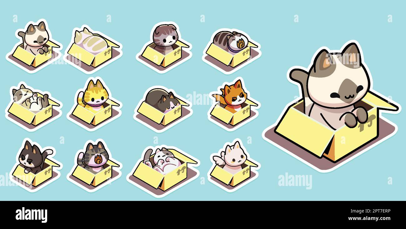 Stickers on black background Stock Vector Images - Alamy