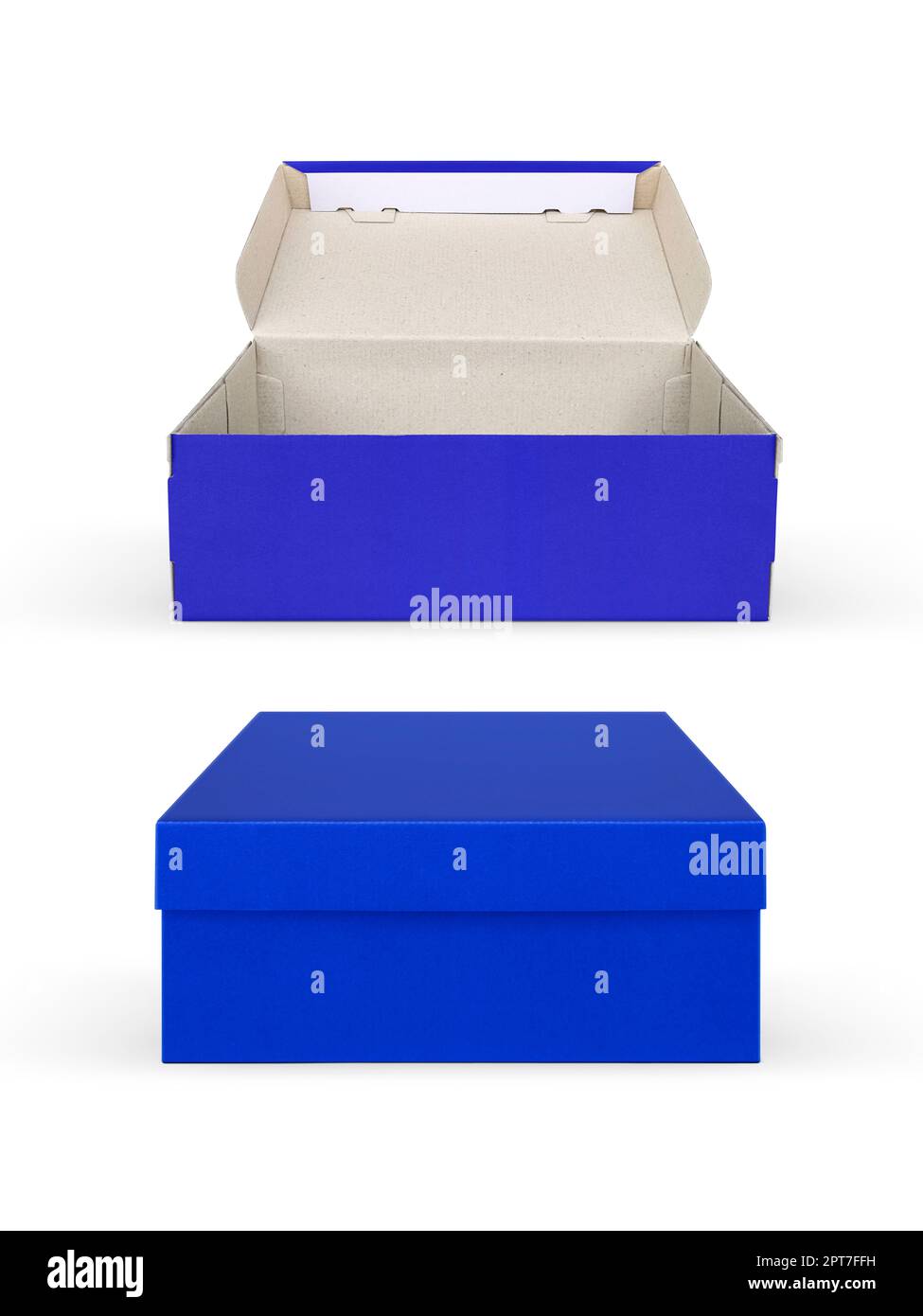Blank package Box. Isolated on white background Stock Photo - Alamy