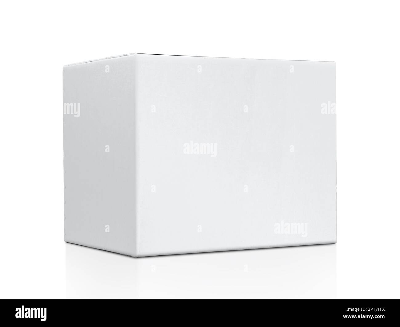 Blank package Box. Isolated on white background Stock Photo - Alamy