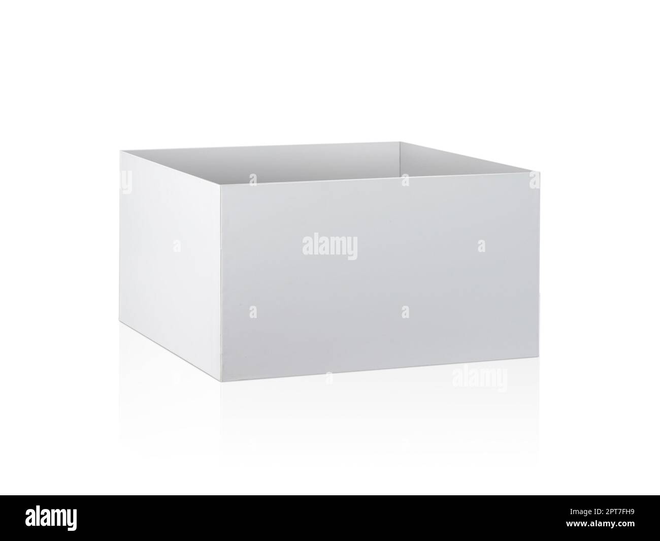 Blank package Box. Isolated on white background Stock Photo - Alamy