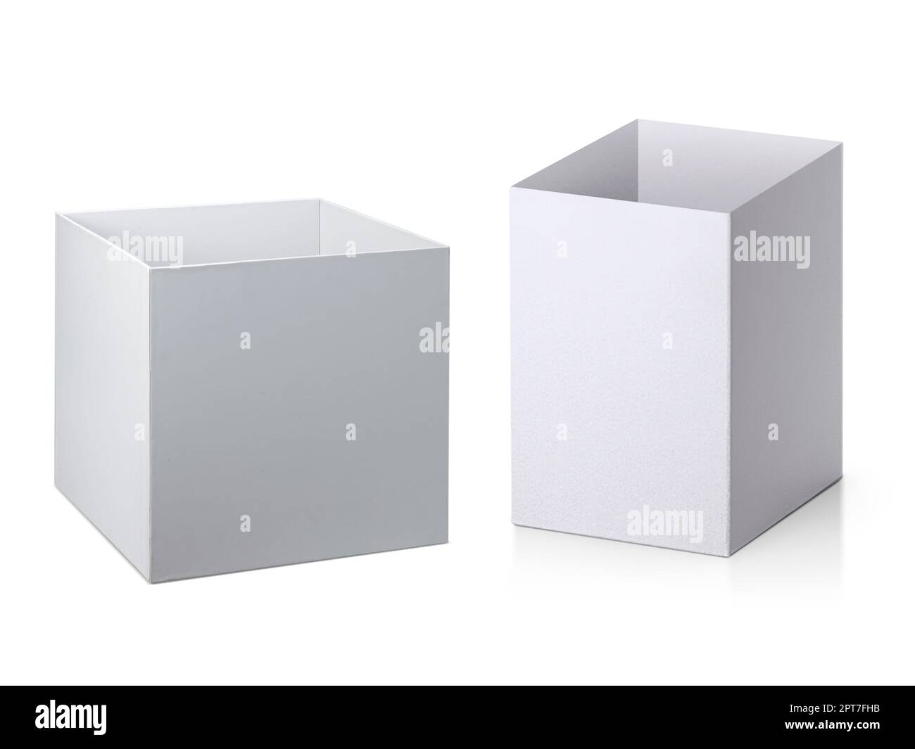 Blank package Box. Isolated on white background Stock Photo - Alamy