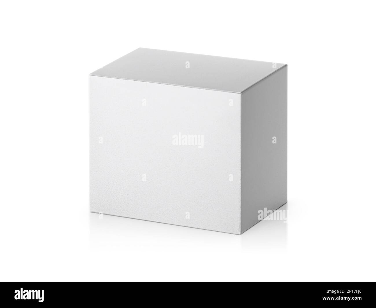 blank packaging white cardboard box isolated on white background ready ...
