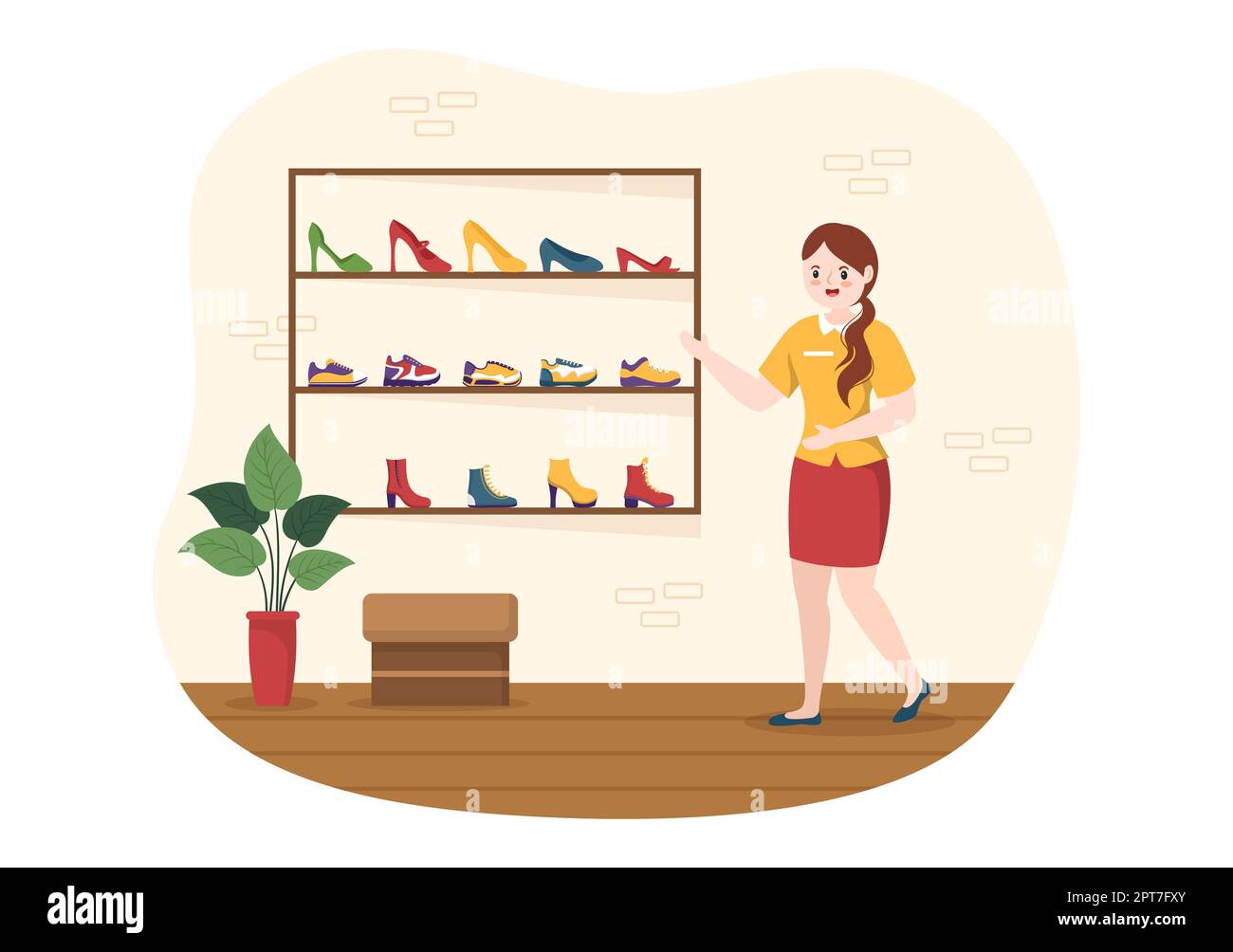 Shoe Store with New Collection Men or Women Various Models or Colors of ...