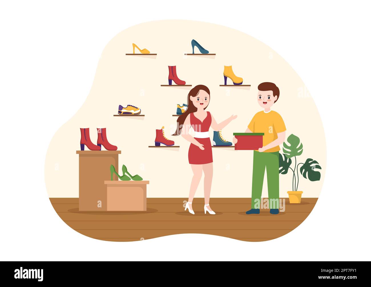 Shoe Store with New Collection Men or Women Various Models or Colors of ...