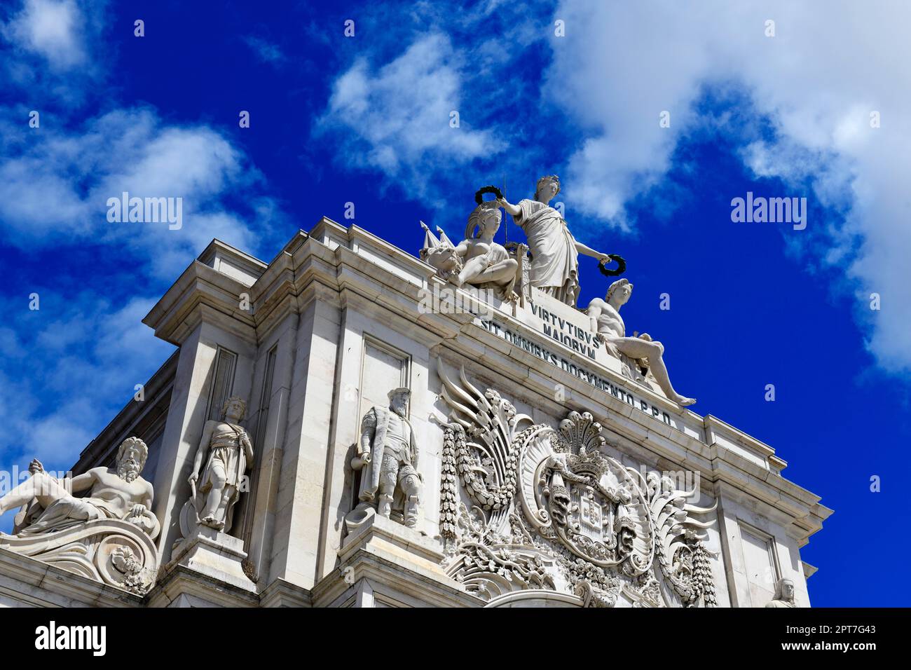 Arc de Triomphe Arco da Rua Augusta, Praca do Comercio, Baixa, Lisbon ...