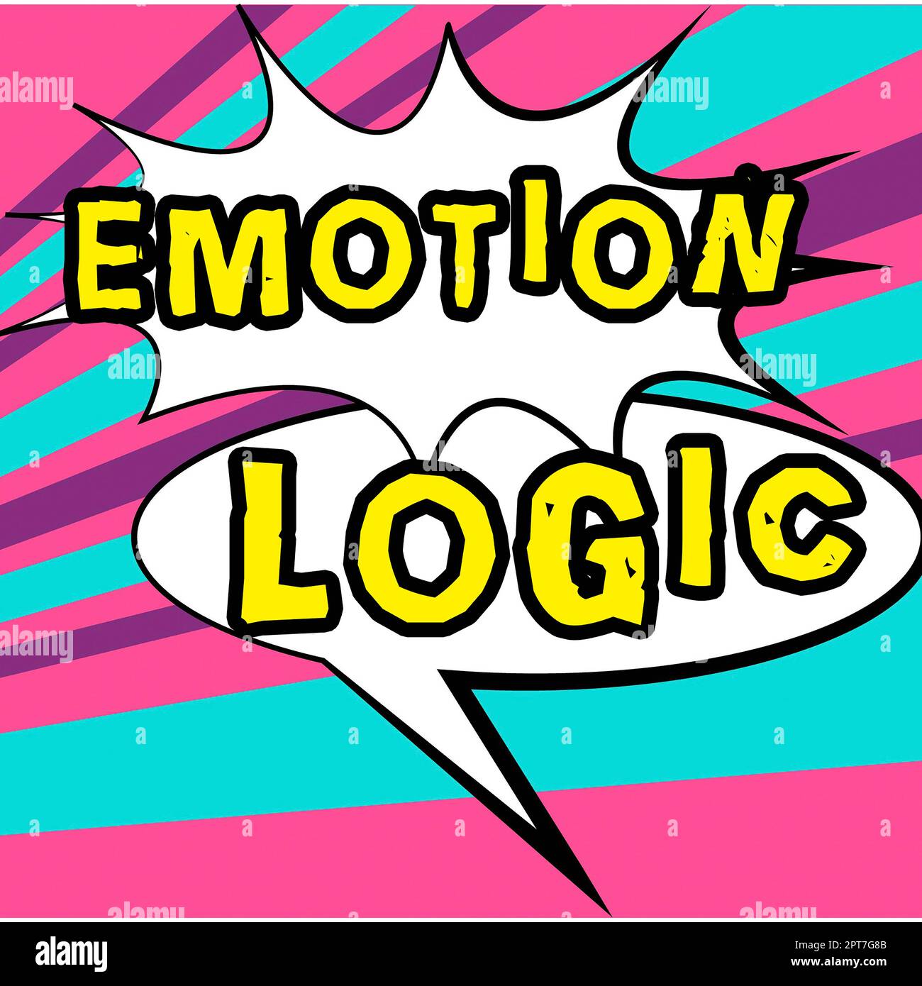 Text sign showing Emotion Logic, Business overview Heart or Brain Soul ...