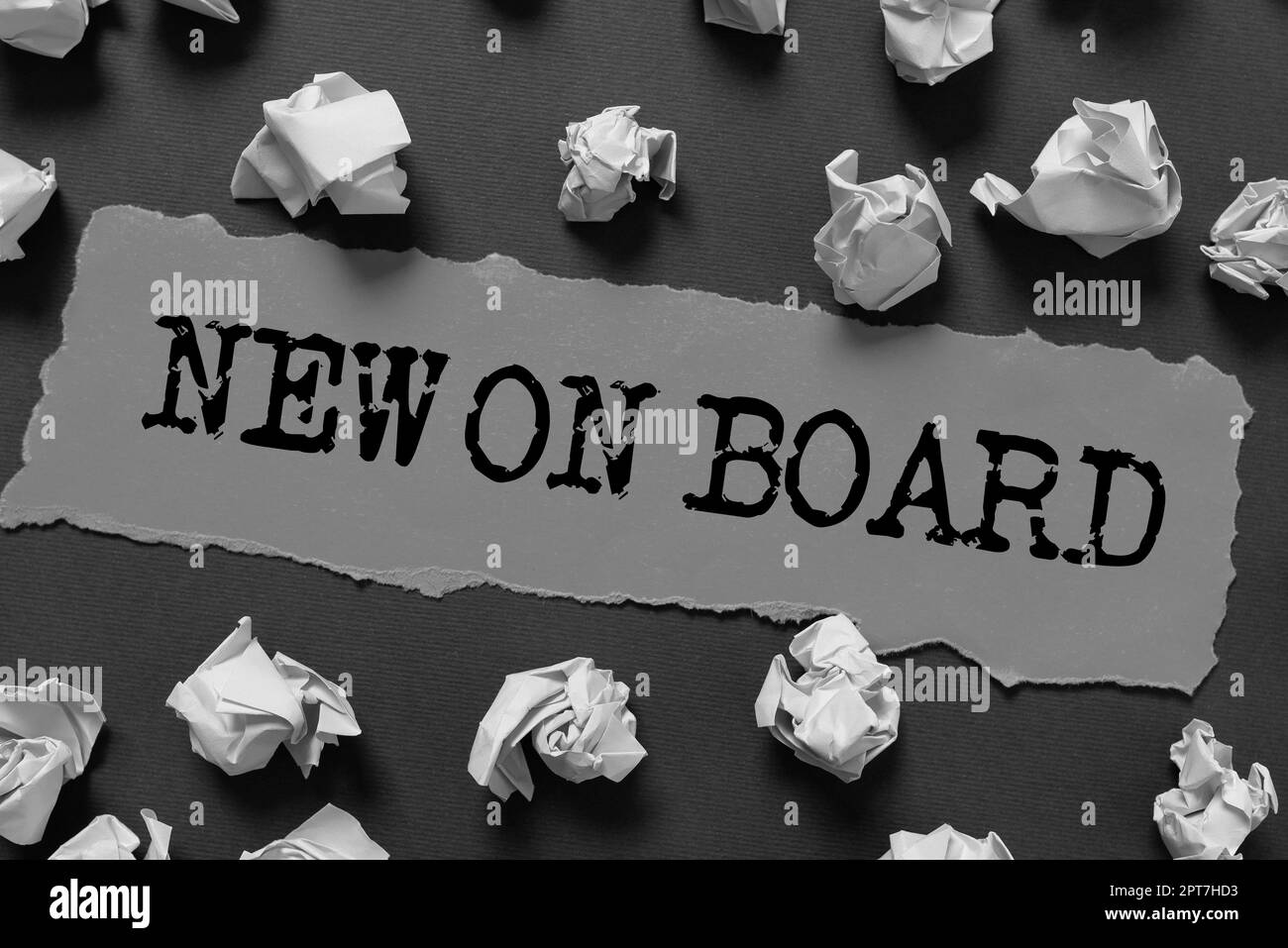 Sign displaying New On Board, Conceptual photo Welcome to the team ...