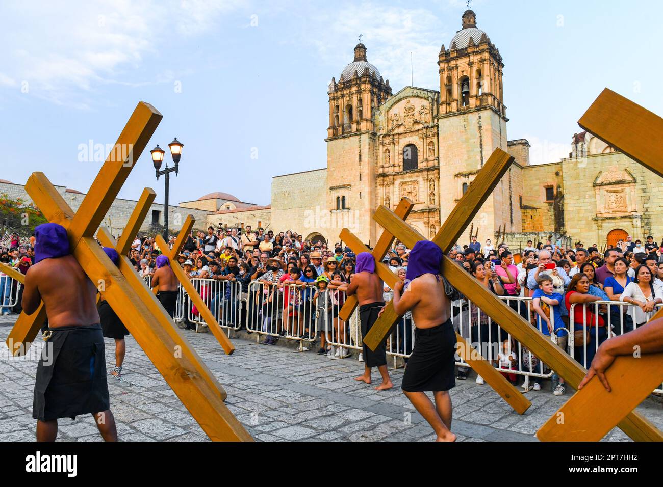 Good Friday Silent procession in Oaxaca Mexico during the Semana Santa ...