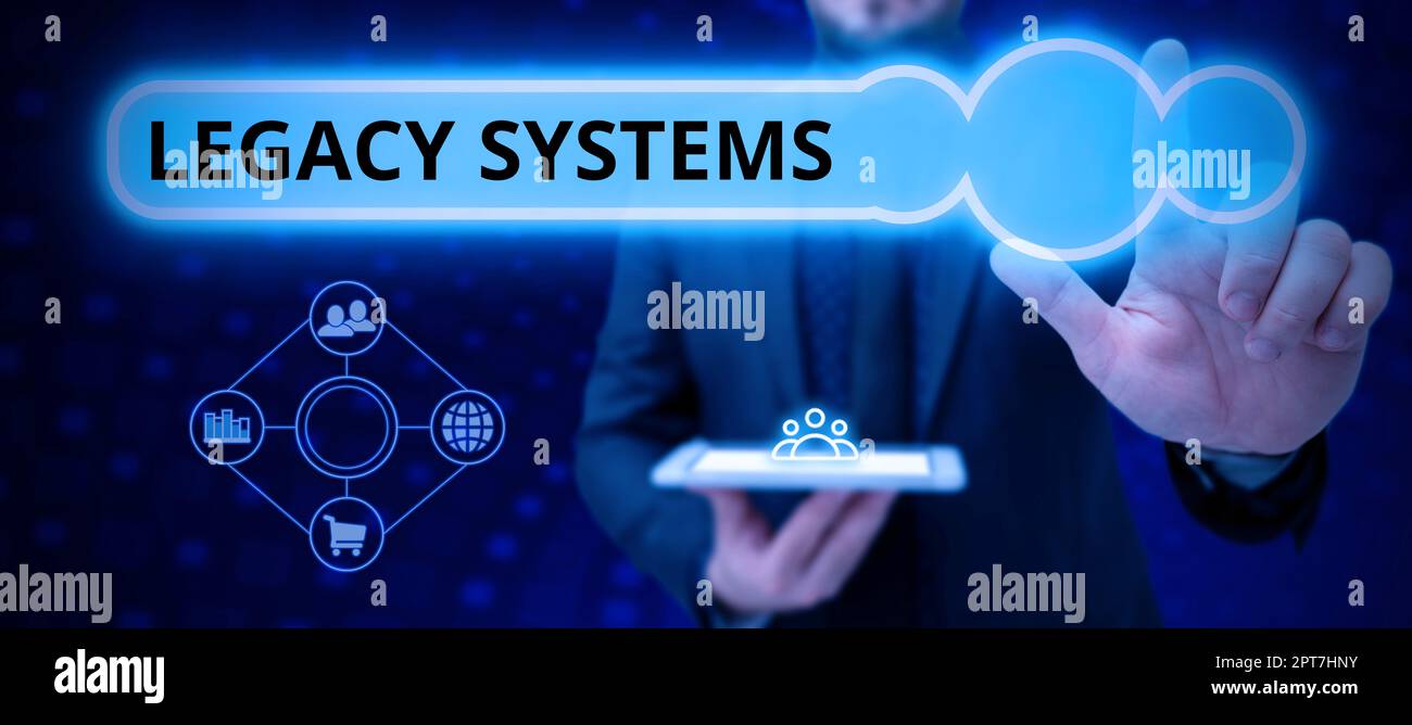 Inspiration showing sign Legacy Systems, Business showcase book or ...