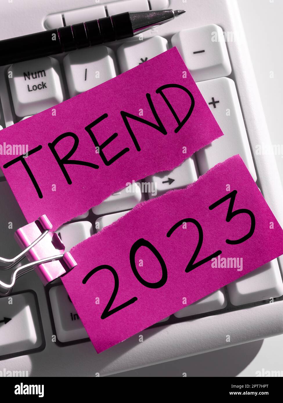Handwriting text Trend 2023, Business concept things that is famous for ...