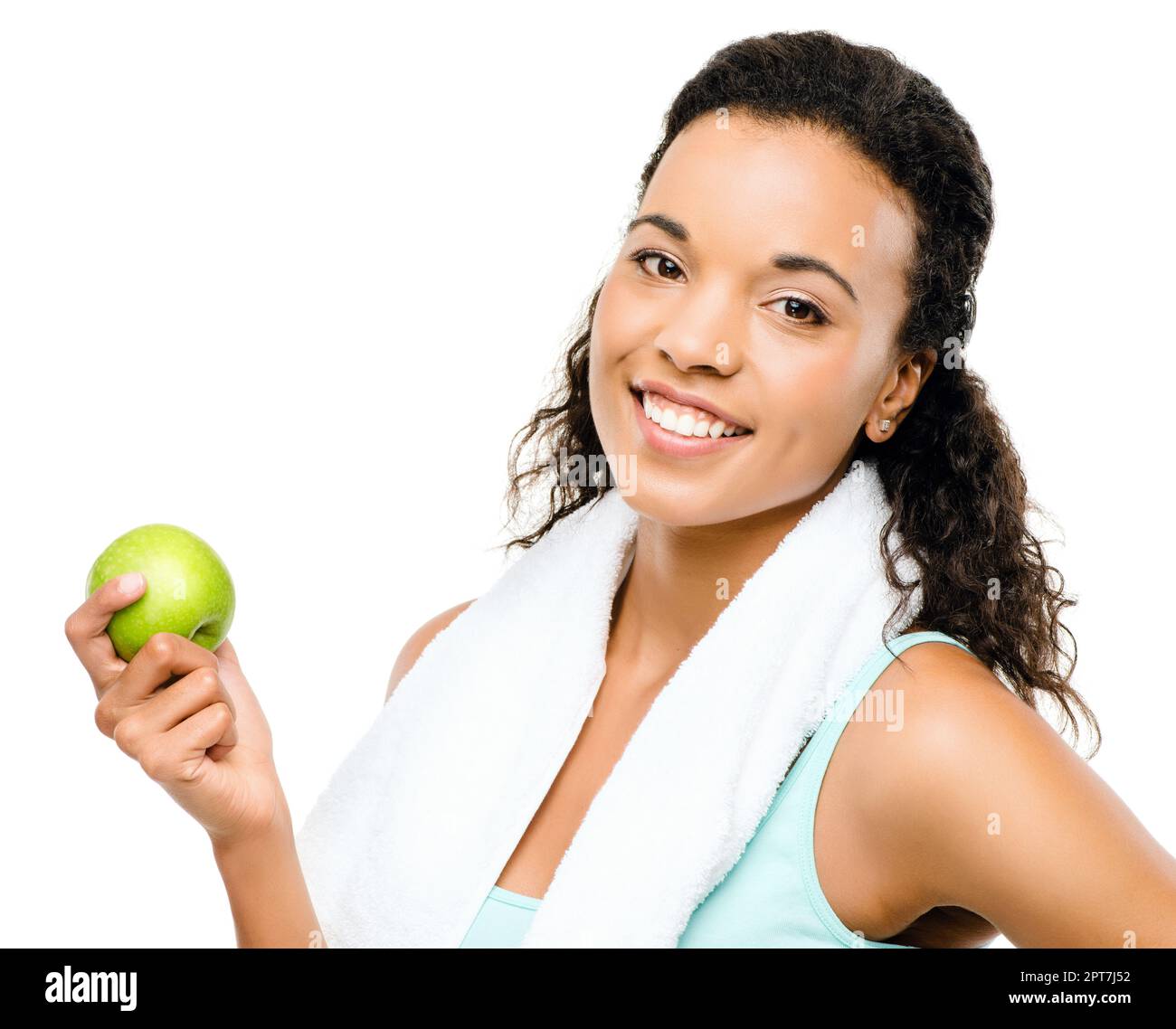 Health is a full body experience. a healthy young woman about to eat an ...