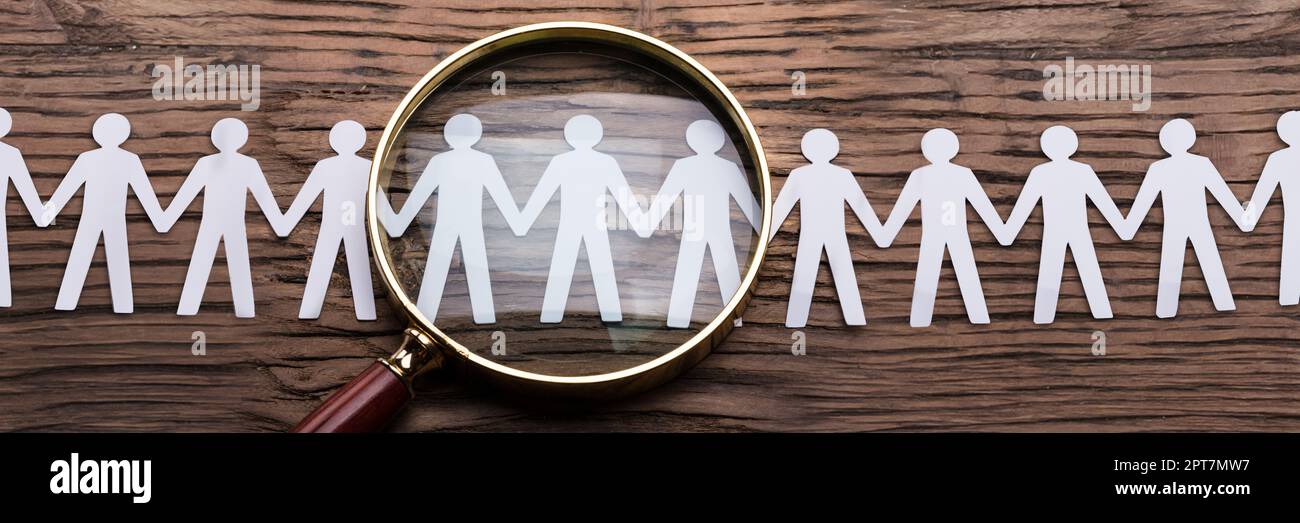 Customer Research Magnifying Glass. Employee Resources Investigation ...