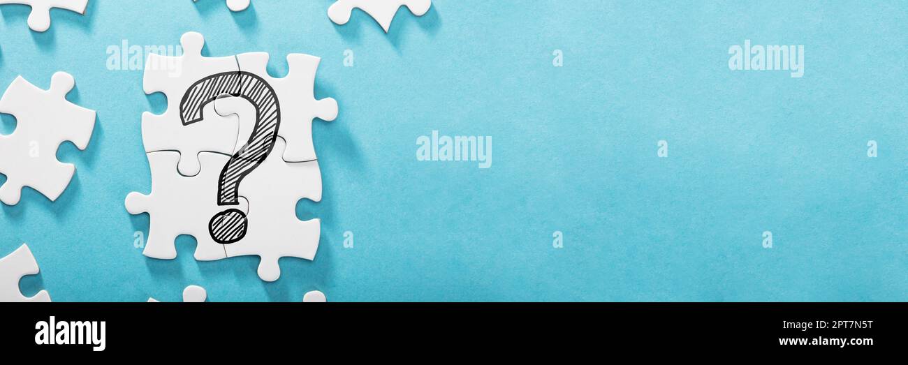 Complicated Mark Puzzle Pieces. Complicated Business Questionmark Stock ...