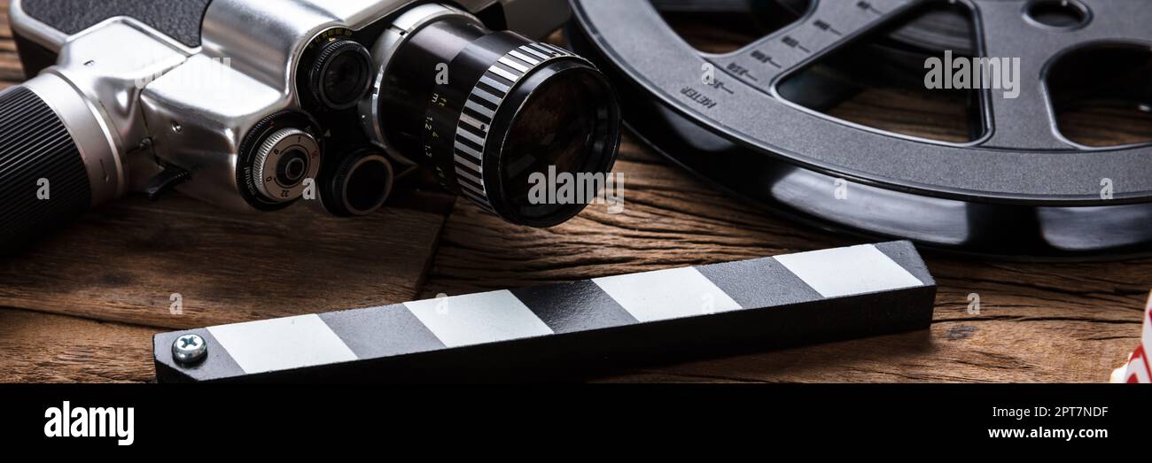Movie Film And Cinema Camera Reel, Video Concepts Stock Photo - Alamy