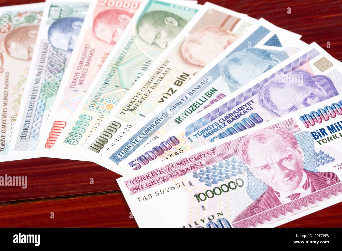 Old Turkish money - Lira a business background Stock Photo - Alamy