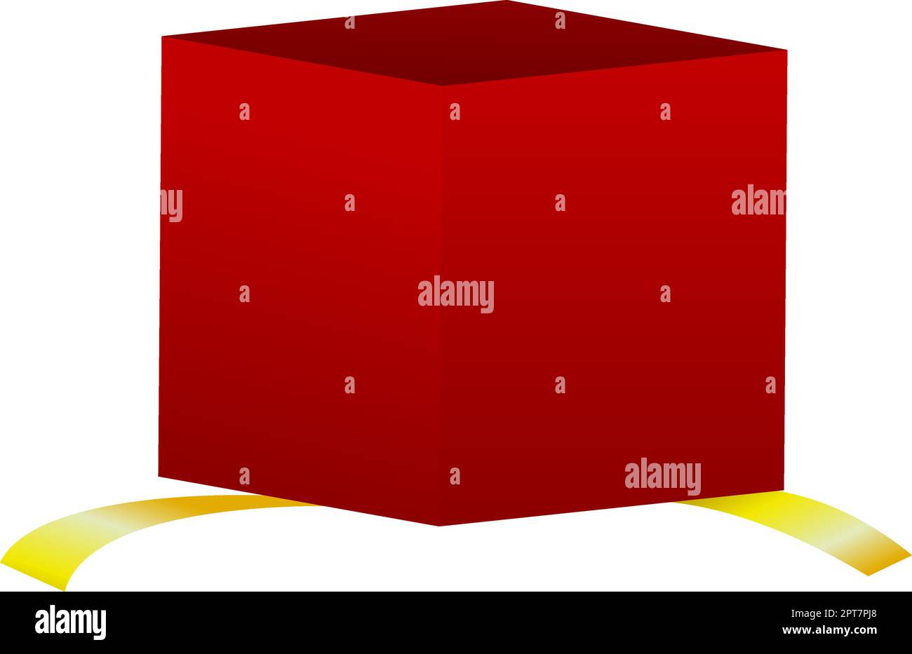 Opened surprise white gift Stock Vector Images - Alamy