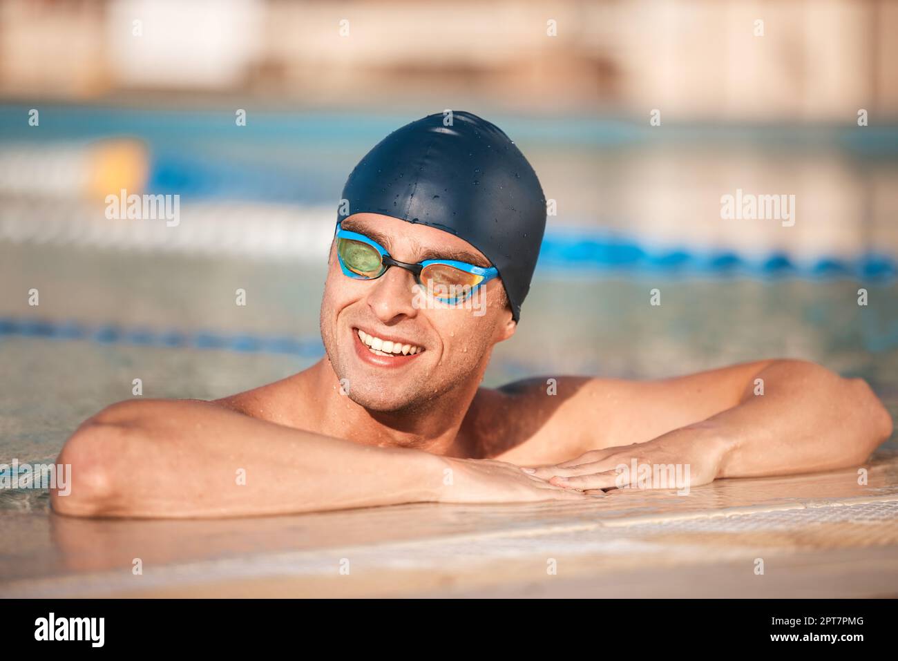 That was good...a handsome young male athlete swimming in an olympic ...