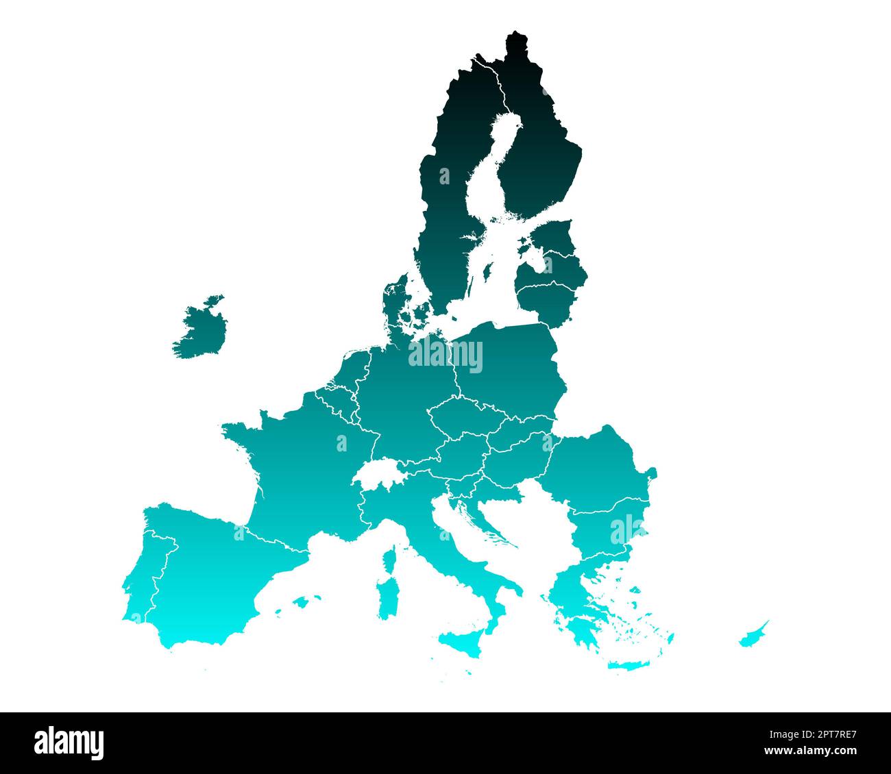 Map of the European Union Stock Photo - Alamy